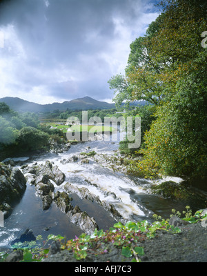 Dawn over Rushing river Stock Photo - Alamy