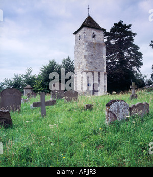 St. Oswald's Church, Lassington, Gloucestershire. Only the tower ...
