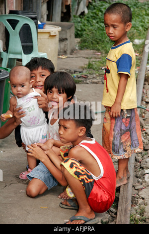 Squatter camp Manila Philippines Stock Photo - Alamy