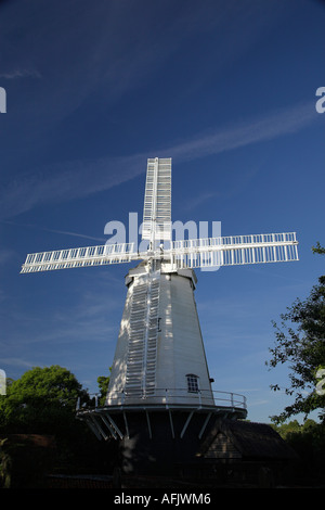 shipley windmill wooden sails sussex windmill england uk Stock Photo ...