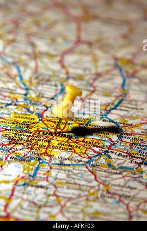 Map of London Stock Photo - Alamy