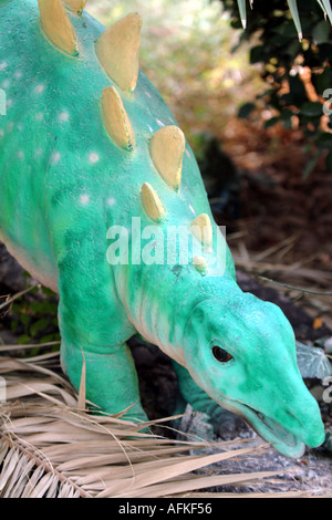 dinosaur head, plastic, model, kitsch, funny, fun, display Stock Photo ...