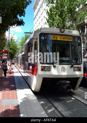 Portland MAX tram streetcar light rail system City of Portland Oregon ...