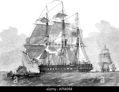 transport / transportation, navigation, warship, British paddle wheel ...