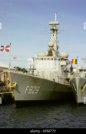 Hamilton Bermuda blue sky harbor naval navy war ship Stock Photo - Alamy