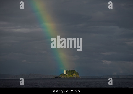 Five Fingers Lighthouse Petersberg Alaska and Humpback Whale Stock ...