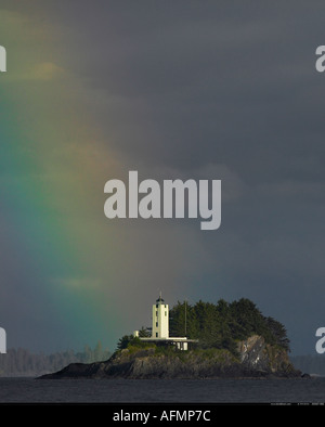 Five Fingers Lighthouse Petersberg Alaska Stock Photo - Alamy