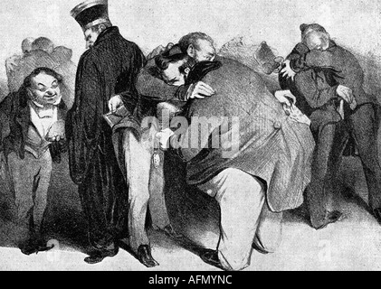 Daumier, Honore, 26.2.1808 - 10.2.1879, French artist (painter and ...