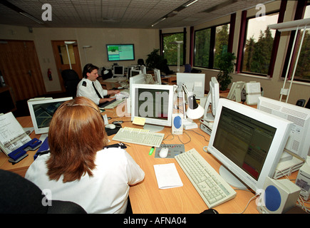 Inside a fire service control room in Britain UK Stock Photo - Alamy