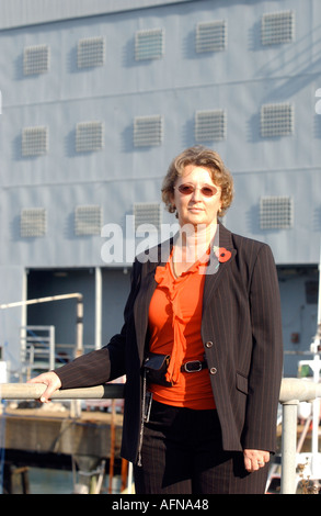 Denise Calvert Governor of HMP The Weare also known as the Prison Ship ...