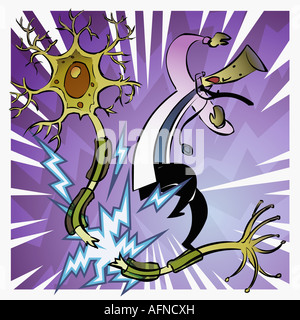 Male nerve system Stock Photo - Alamy