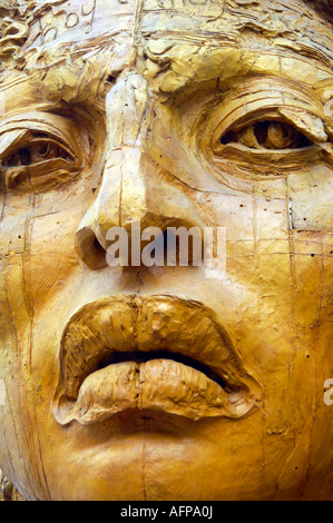 A sculpture from polyester resin by the Mexican artist Javier Marin ...