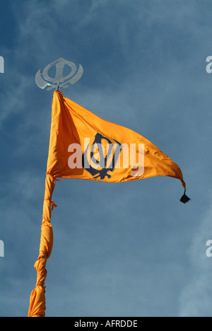 Exterior of a Sikh temple or gurdwara at Hounslow England with the ...