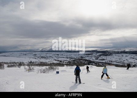 Skislope in Storlien, Sweden Stock Photo - Alamy