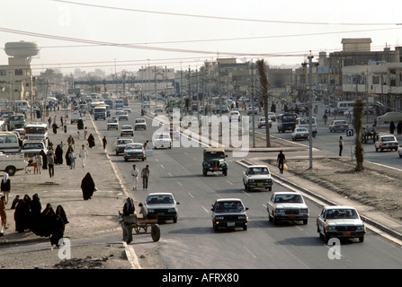 Iraq 1980s, Saddam City Baghdad. English British Leyland buses traffic ...