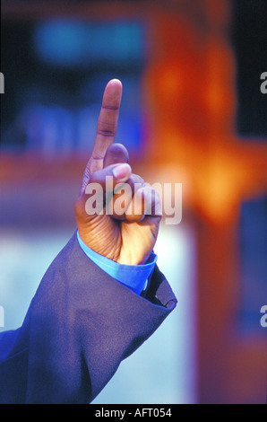 Hand signal Johannesburg African Stock Photo - Alamy