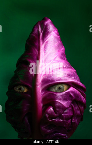 Creepy green face Stock Photo - Alamy