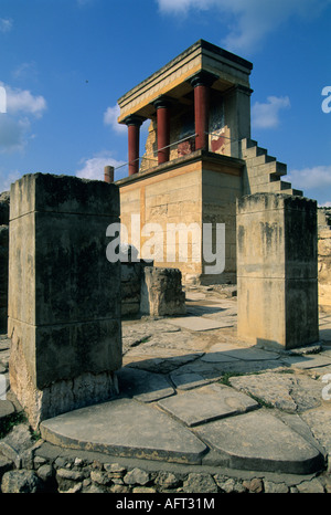 Knossos palace. Crete, Greece. Knossos palace - largest Bronze Age ...