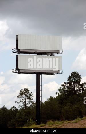 Two blank vertical advertising billboards mockup underground with ...