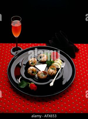 Escargot (snails) served at fine dining restaurant Bibendum in ...