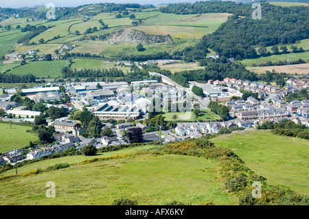 The town of Mochdre North Wales Stock Photo - Alamy