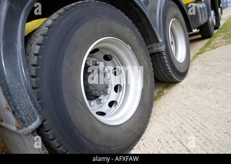 Rear Axle Of A Volvo Truck, Long Side View Stock Photo - Alamy