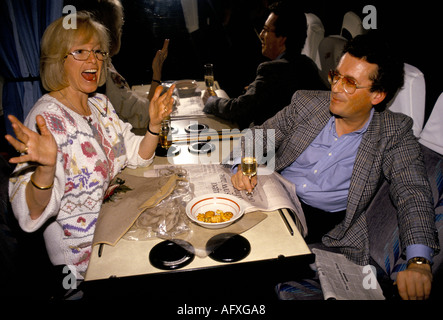 Actor Robert Powell with his wife Pans People dancer Babs Lord arriving ...