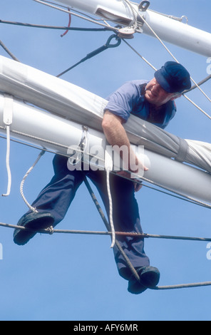 The 1971 sail training brig Royalist England UK Stock Photo - Alamy