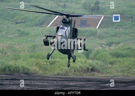 Kawasaki OH-1 Reconnaissance Helicopter of Japan Ground Self Defence Force Stock Photo - Alamy