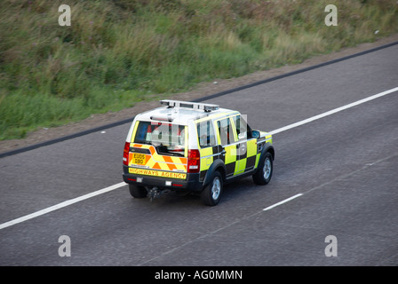 Highways agency 4x4 on the M62 Stock Photo - Alamy