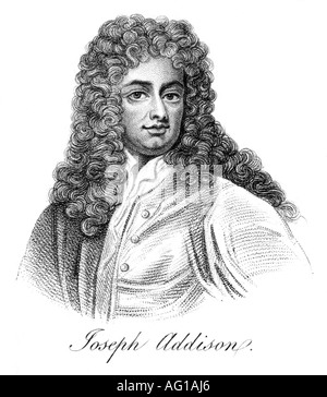 Joseph Addison, English politician and writer, 19th century.Artist: J ...
