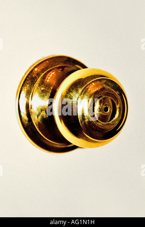 A vertical closeup of a white door knob design Stock Photo - Alamy