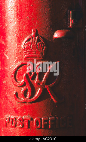 A King George V1 post box still in operation in the UK Stock Photo - Alamy
