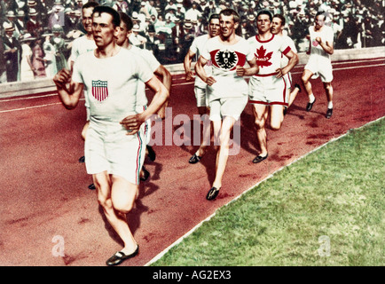 Athletics - Stockholm Olympic Games 1912 - Men's 10000m Final. Finland ...
