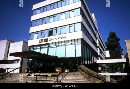 BBC Cymru Wales Llandaff building Stock Photo - Alamy