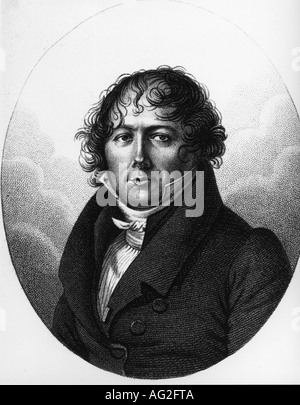 portrait of Jean-Baptiste Biot, 1774 - 1862, a French physicist and ...