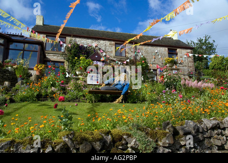 Derbyshire Peak District Village of Bonsall which is famous for hen ...