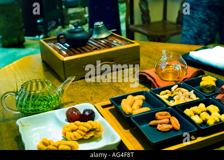 Inside traditional chinese tea house in Hangzhou, China Stock Photo - Alamy