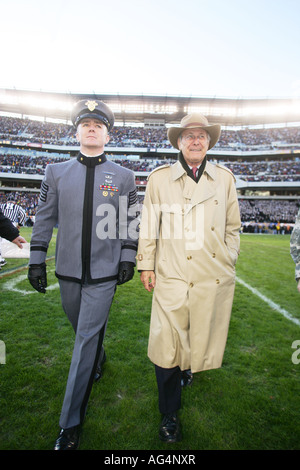 donald rumsfeld at the army navy football match in philidelphia Stock ...