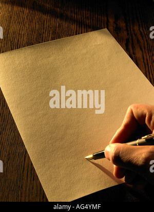 writing letter on parchment paper Stock Photo - Alamy
