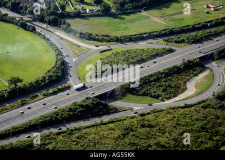Aerial view of Motorway Junction (M5 J11 Stock Photo - Alamy