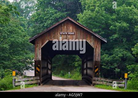 State Road Covered Bridge Spanning Conneaut Creek Ashtabula County ...