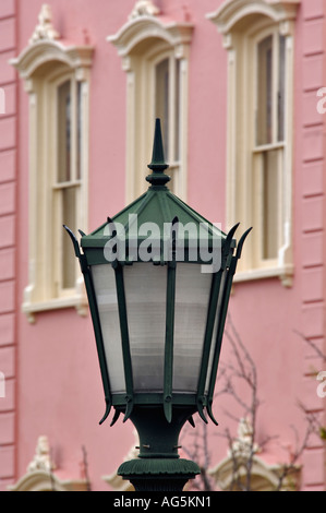 Street Lamp In Front Of A Building Stock Photo - Alamy