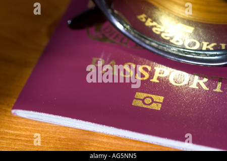 Biometric UK passport issued by the UKPS and IPS with biometric strip ...