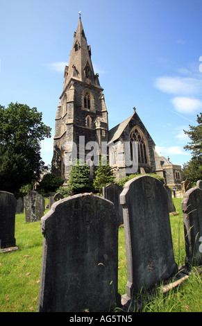 Ambleside and the spire of St Mary's Church, Lake District National ...
