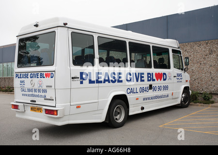 NHS Blood Transfusion Service truck Stock Photo - Alamy