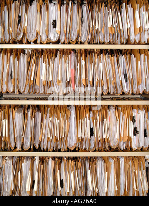 files and documents in the archive in the office administration and ...