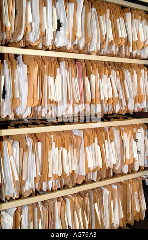 files and documents in the archive in the office administration and ...