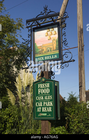 Six Bells pub at Felsham village in Suffolk UK 2007 Stock Photo - Alamy