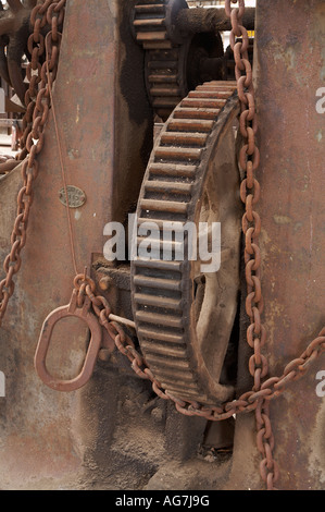 An old and rusty antique gear for chains Stock Photo - Alamy